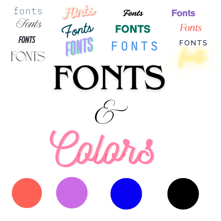 How to Choose the Right Fonts & Colors for Your Custom Designs ...